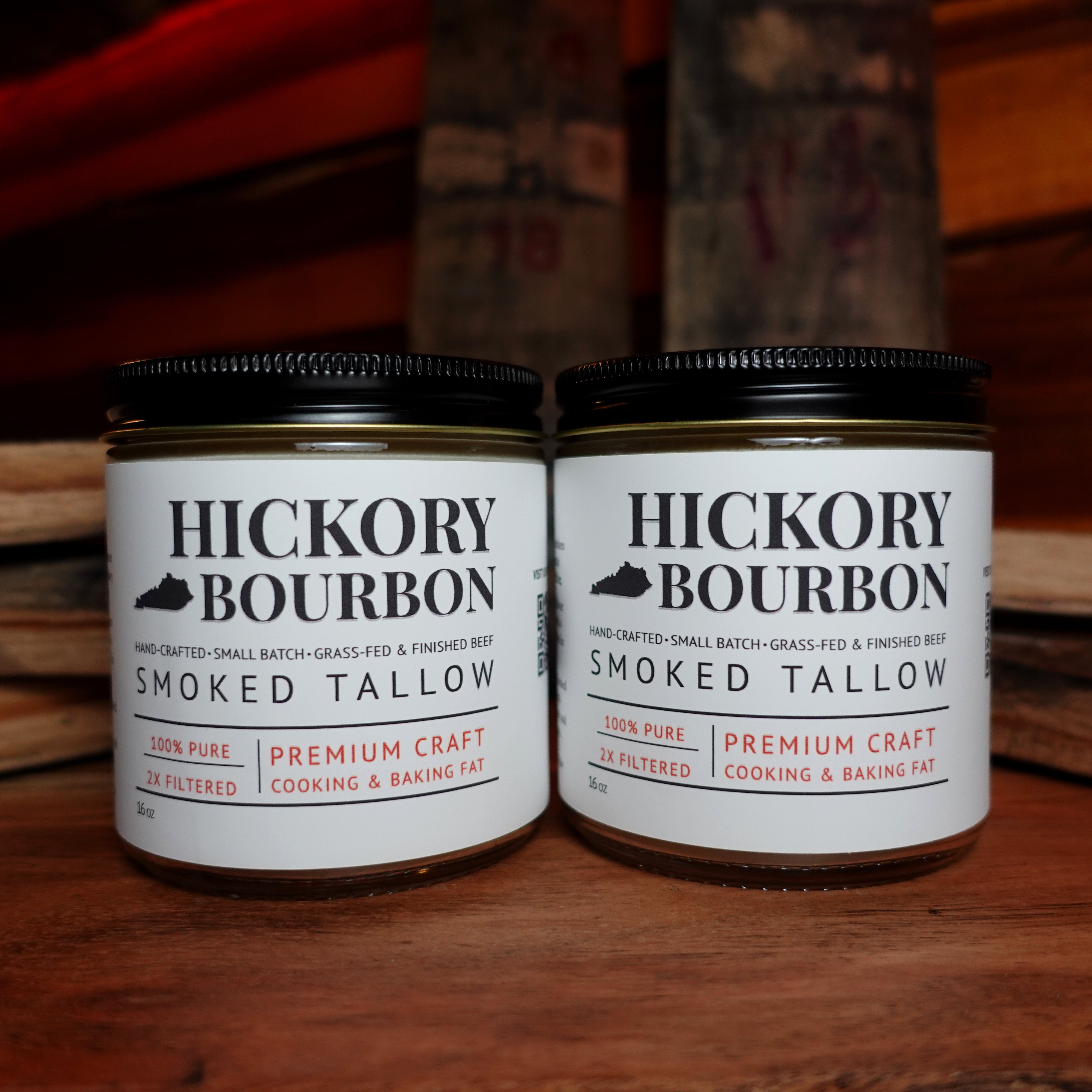 Hickory Bourbon Smoked Tallow 2-Pack – Fat & Fire